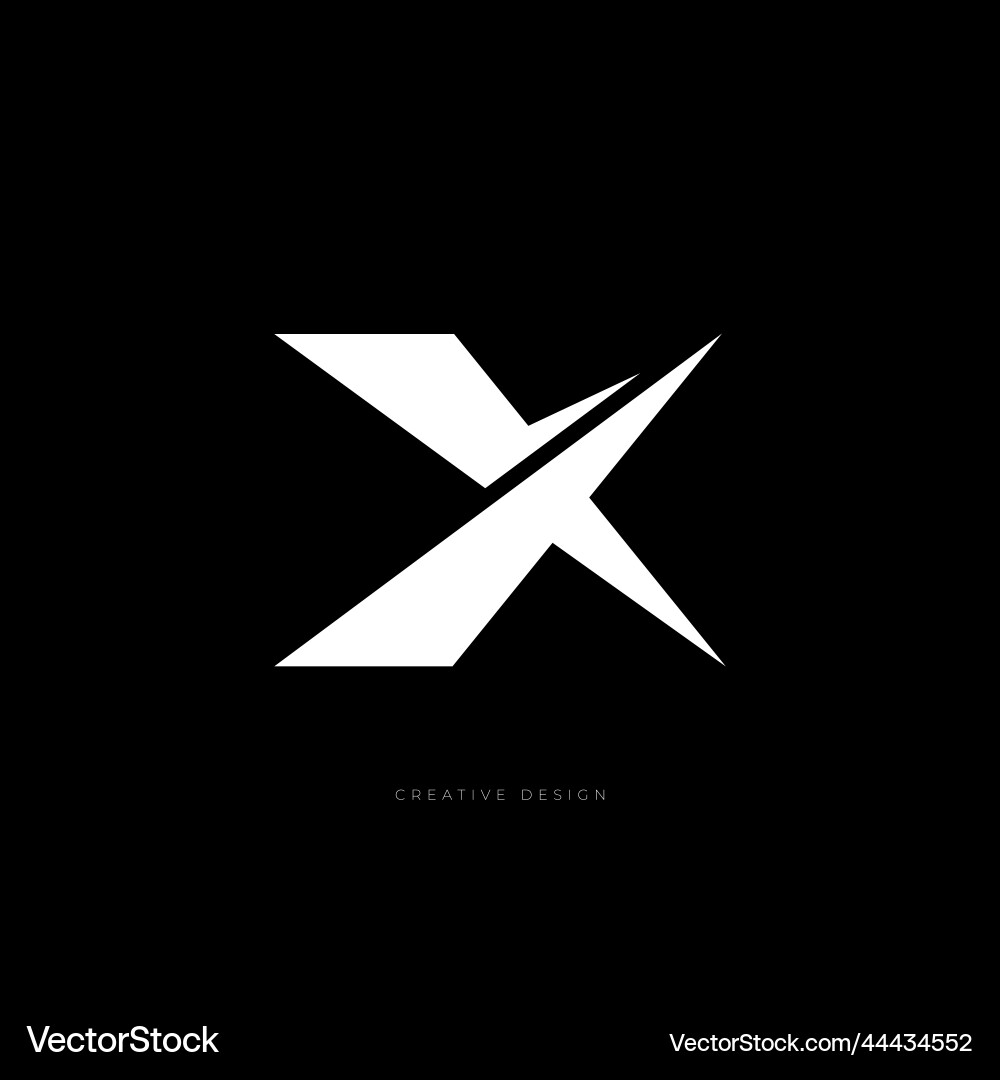 X letter branding logo concept Royalty Free Vector Image