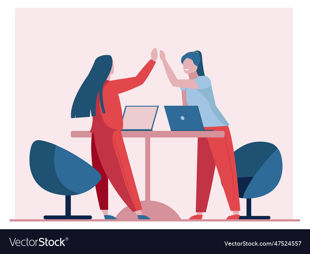 Business colleagues celebrating success Royalty Free Vector