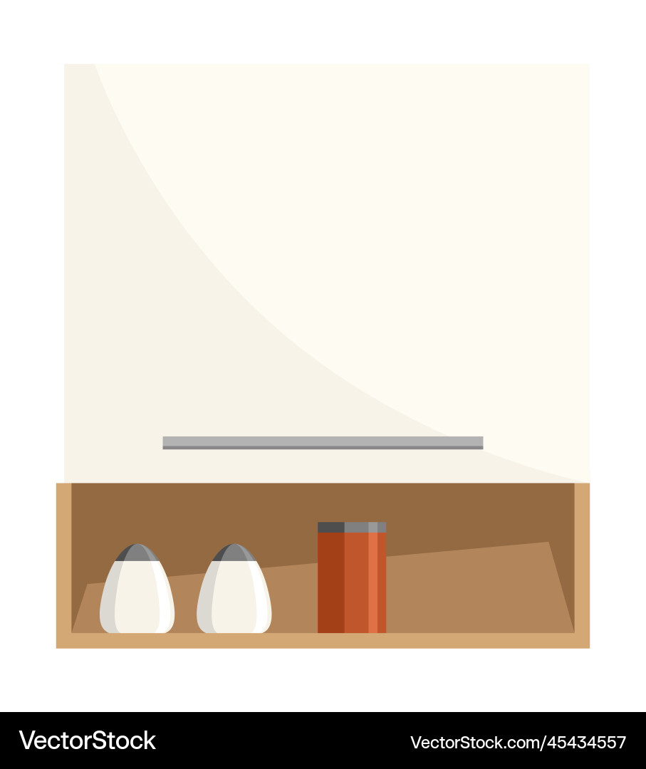 Cartoon kitchen interior element furniture Vector Image
