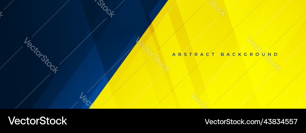 Dark blue and yellow abstract background blue Vector Image