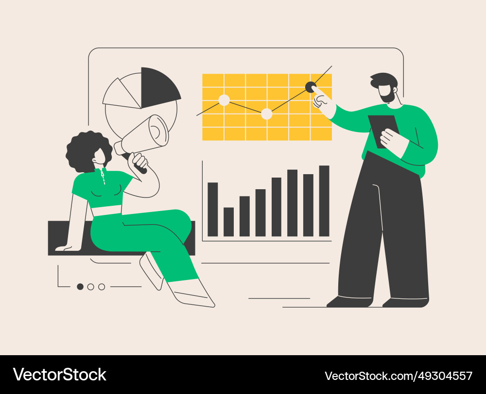 Marketing campaign management abstract concept Vector Image
