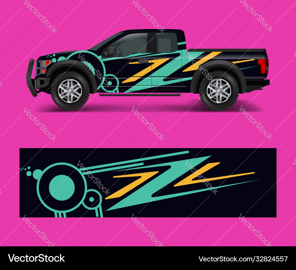 Racing background for vinyl wrap and decal Vector Image
