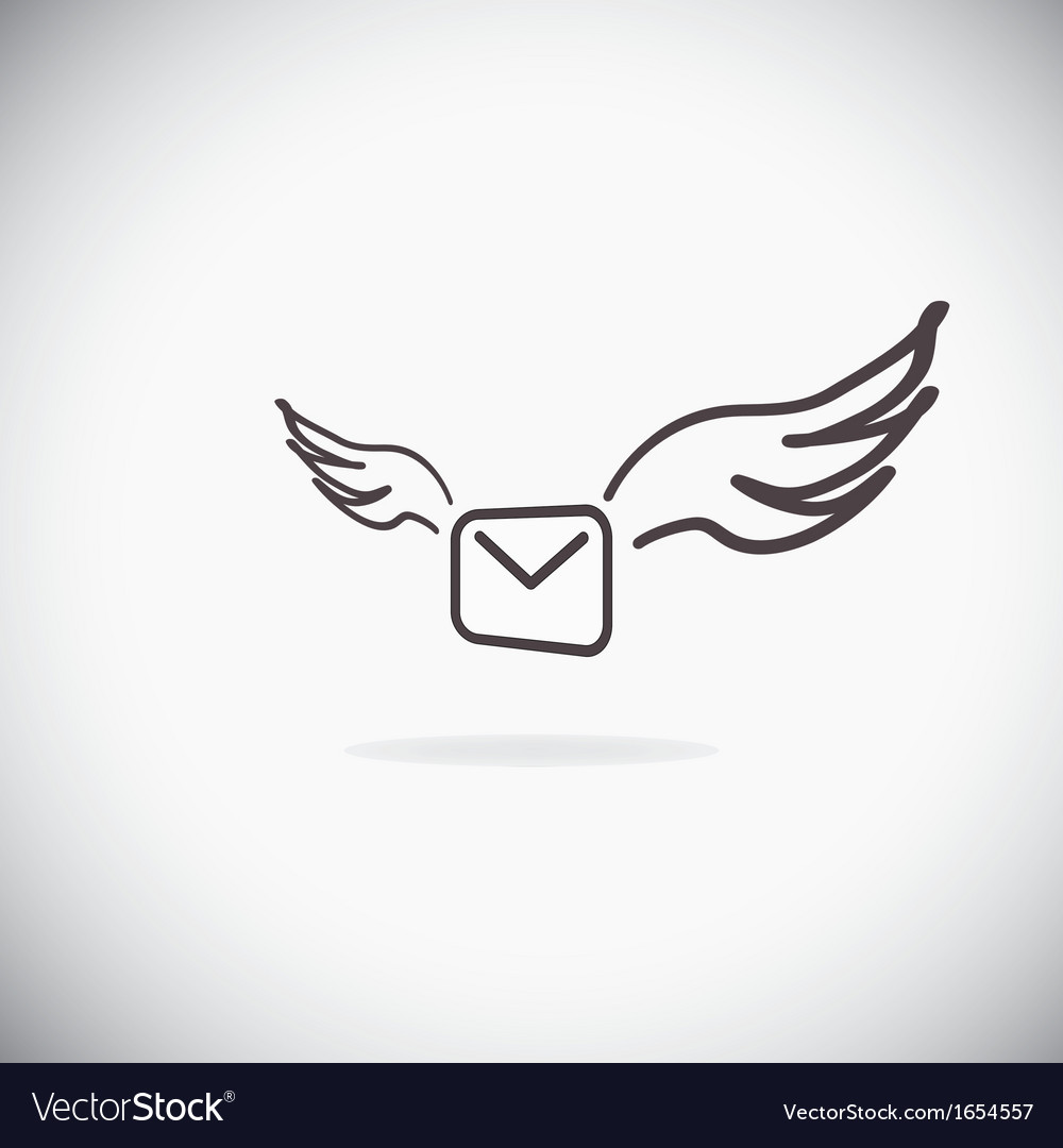 Sending message icon Royalty Free Vector Image