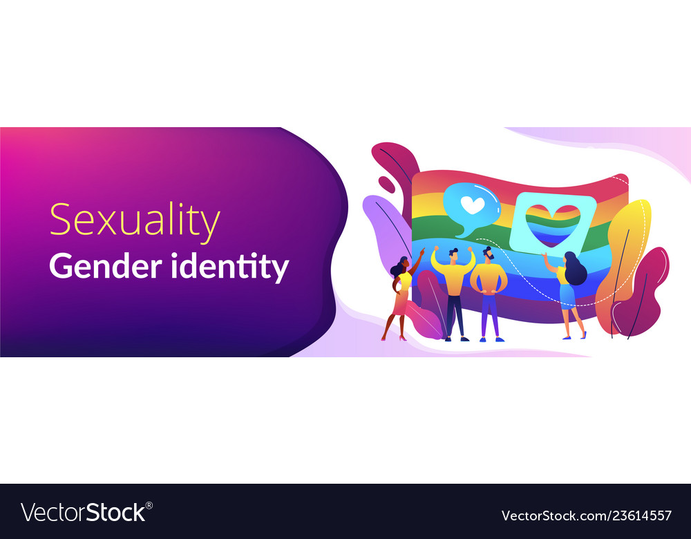 Sexuality and gender identity concept banner Vector Image