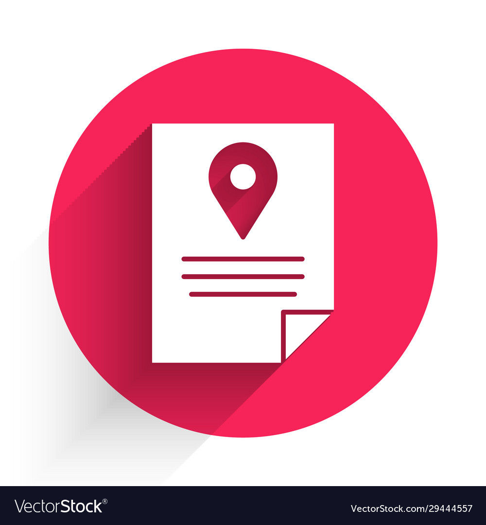 White document tracking marker system icon Vector Image