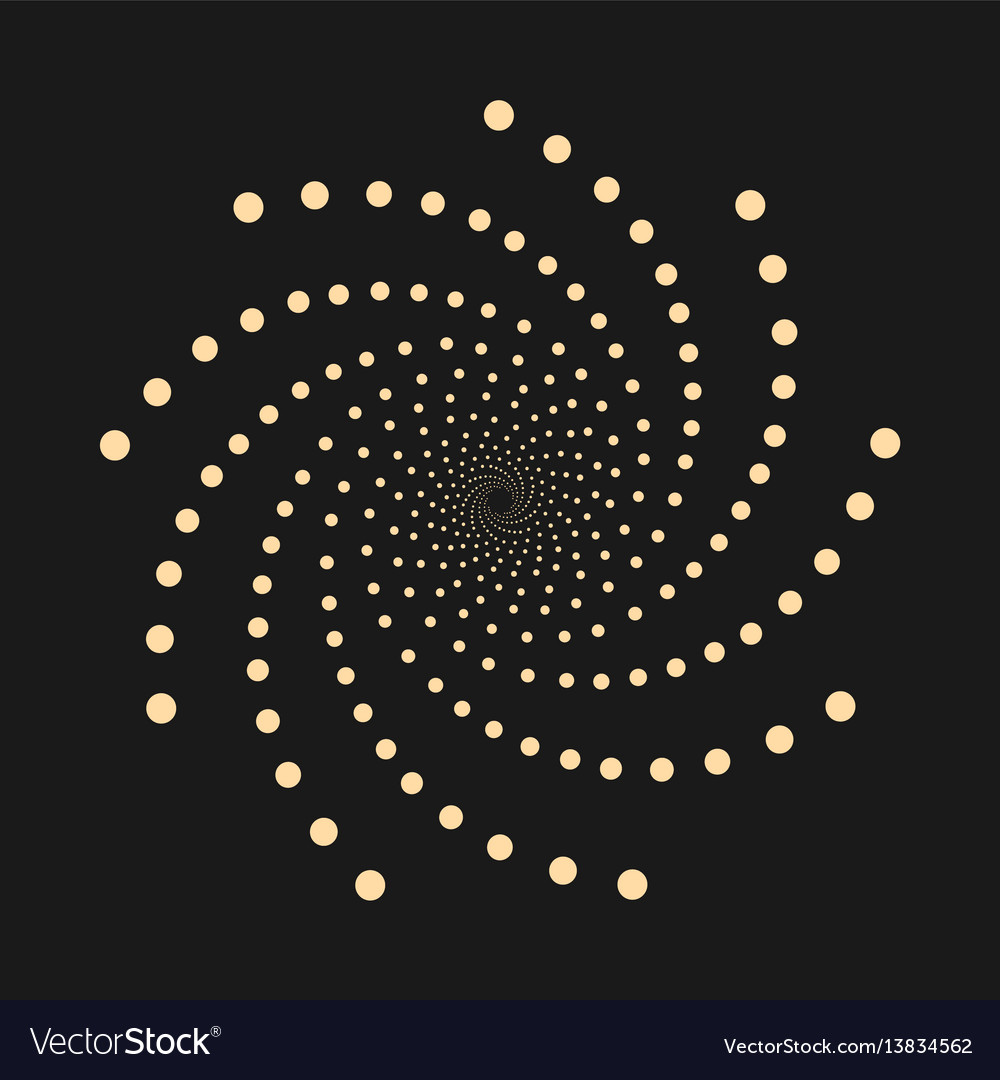 Abstract dotted shape - design element Royalty Free Vector