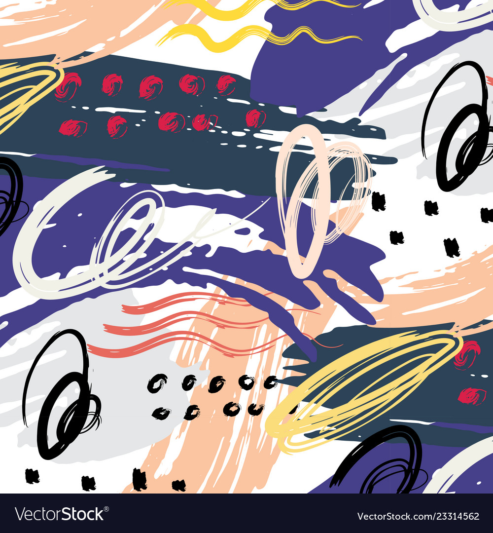 Abstract pattern brush stroke background Vector Image