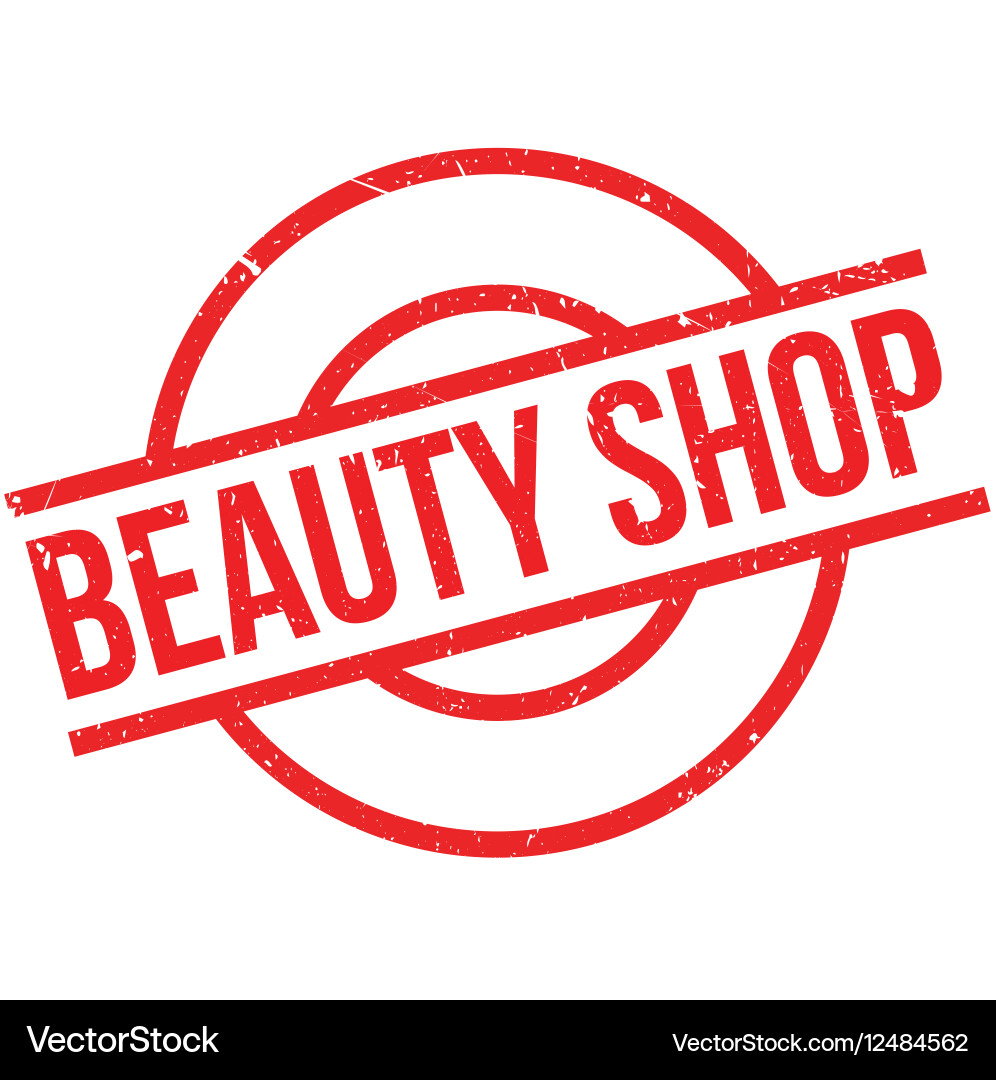 Beauty Shop rubber stamp Royalty Free Vector Image