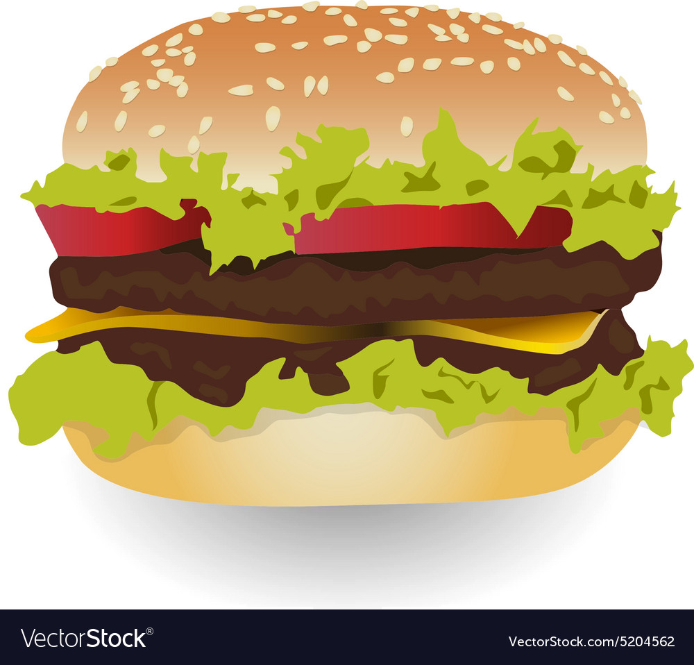 Burger Royalty Free Vector Image - VectorStock