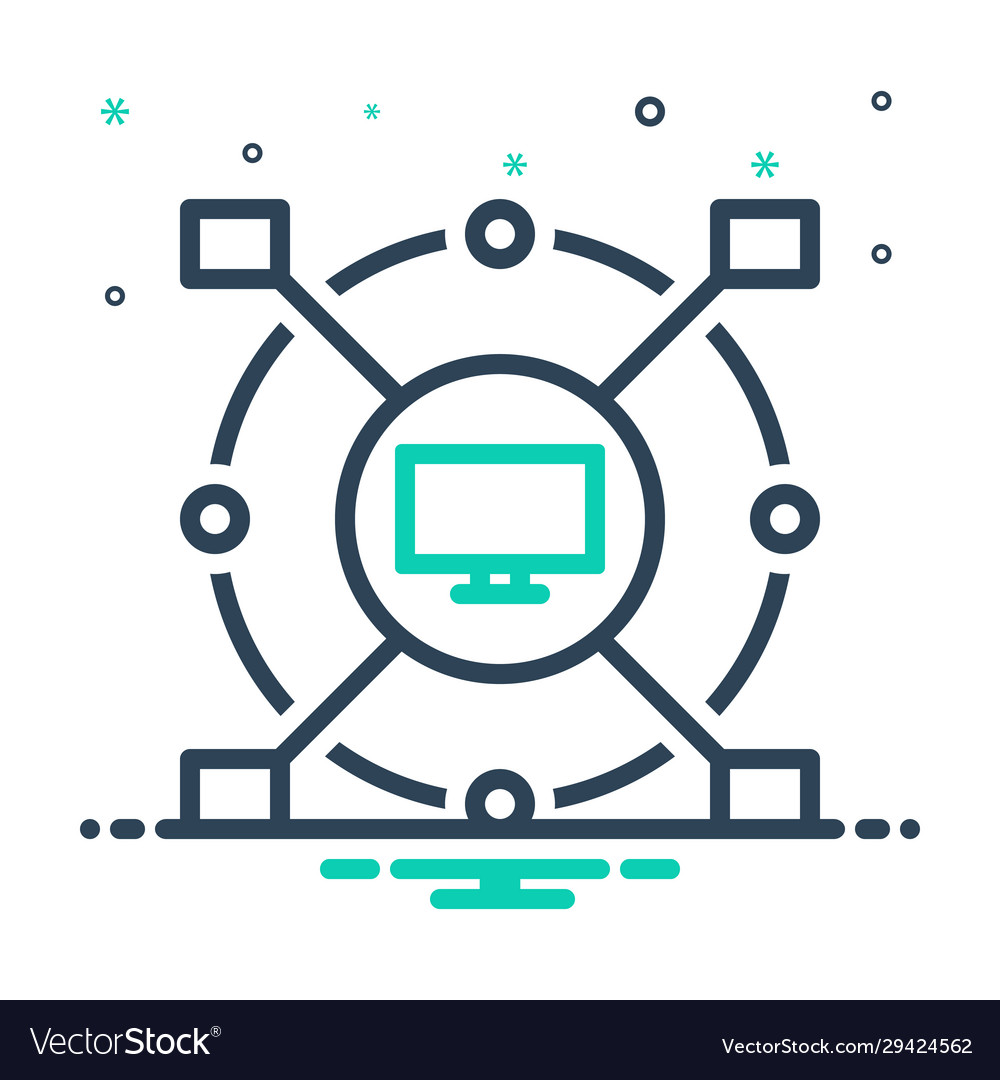 Computerized Royalty Free Vector Image - VectorStock