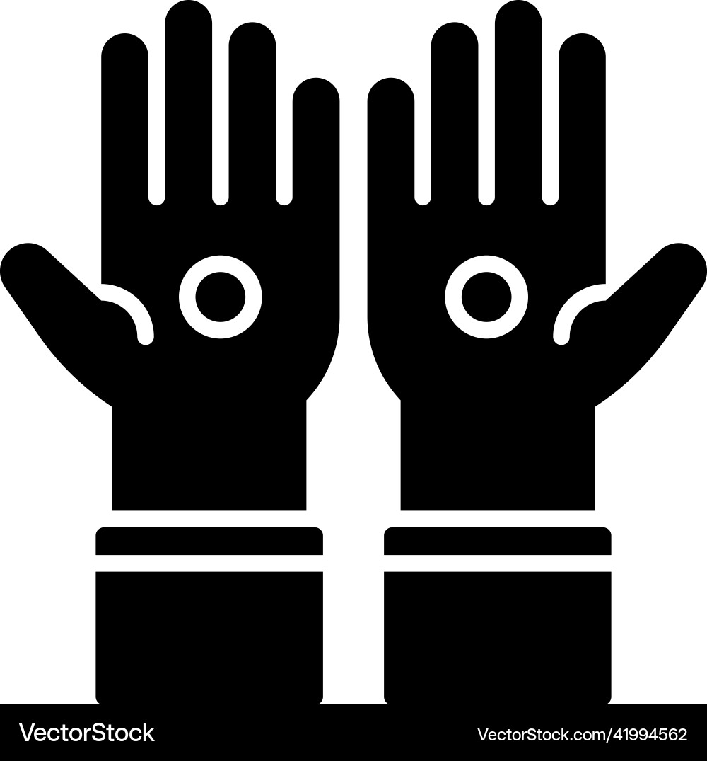 Hole in jesus hand icon holy week related Vector Image