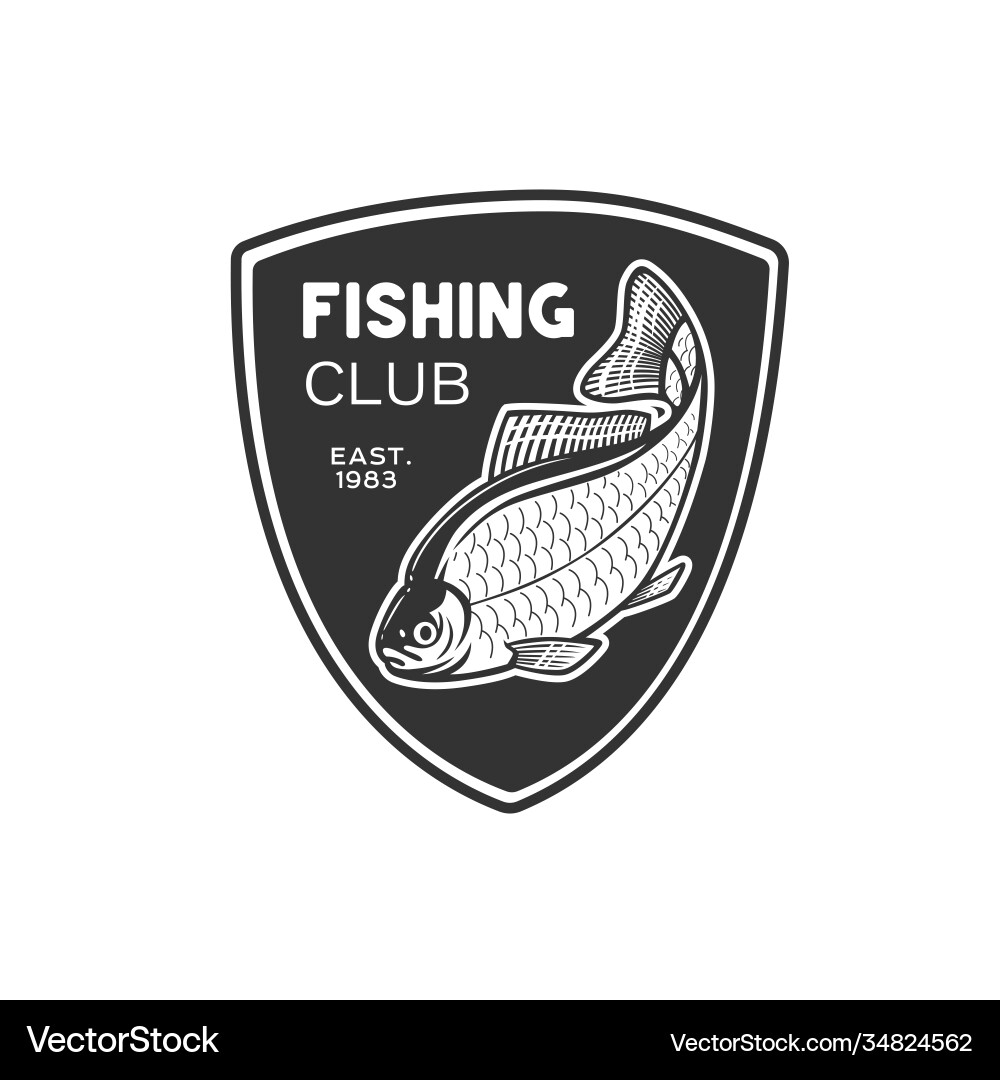Logos on a fishing theme Royalty Free Vector Image
