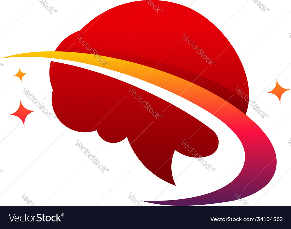Modern smart brain logo designs health Royalty Free Vector