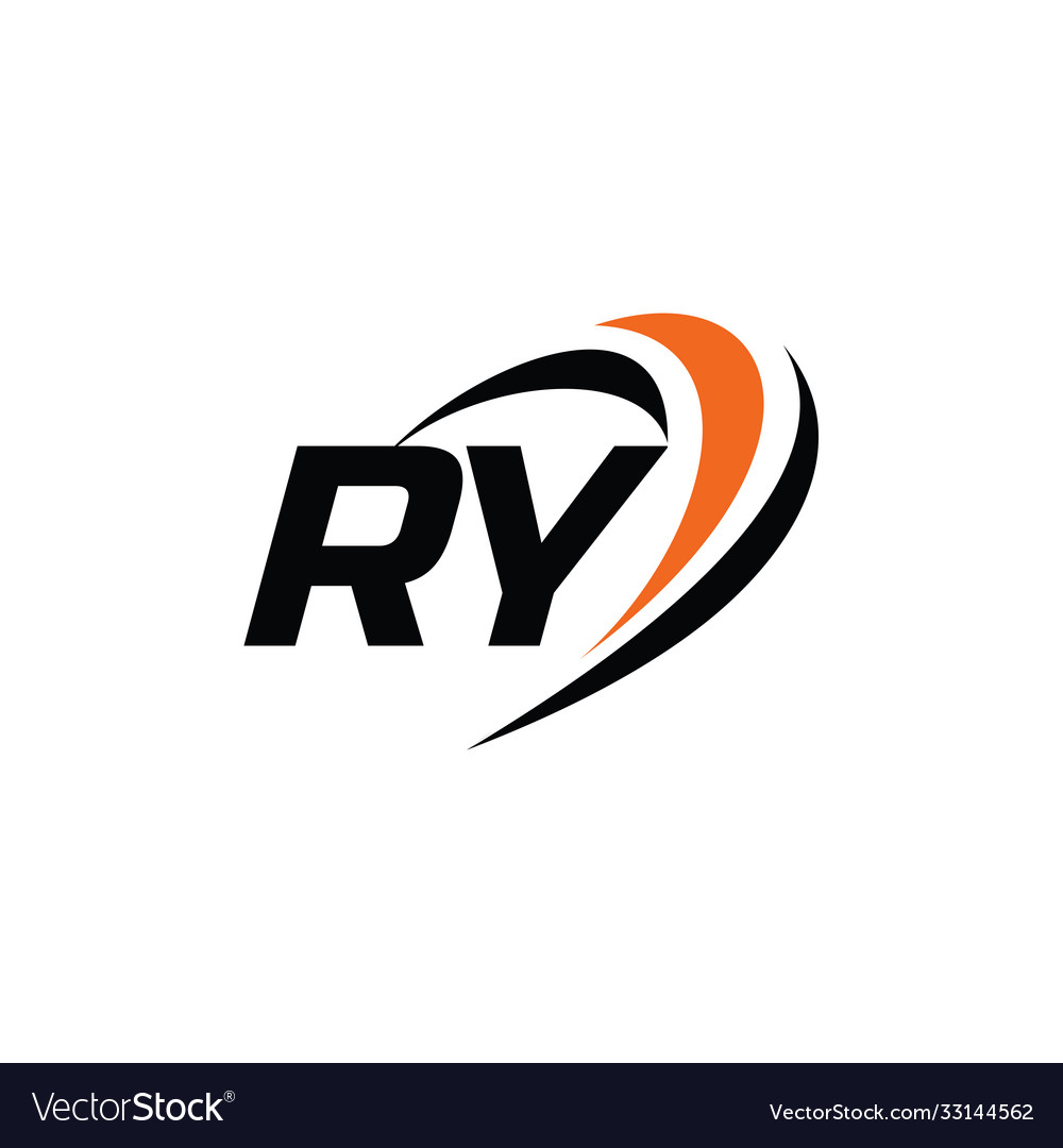 Ry monogram logo Royalty Free Vector Image - VectorStock