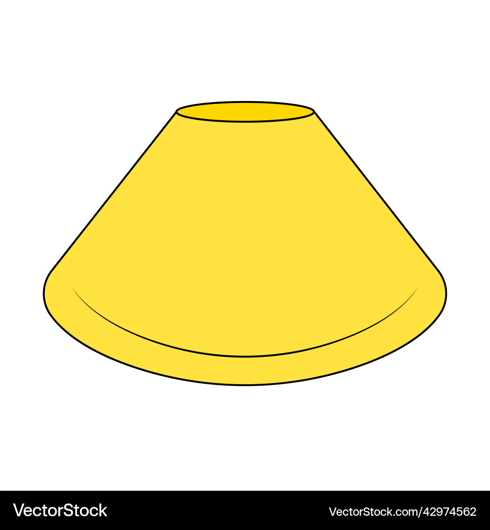 Soccer cone pictogram Royalty Free Vector Image