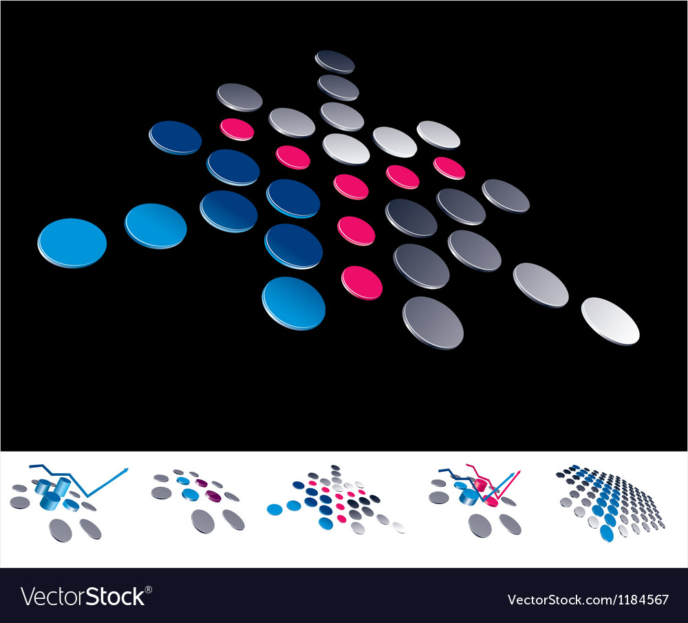 Abstract graph background Royalty Free Vector Image