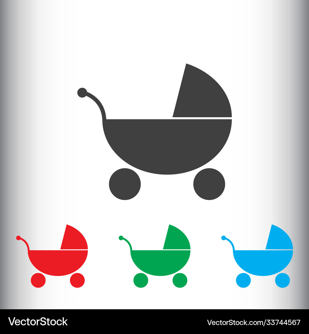 Baby carriage icon sign Royalty Free Vector Image