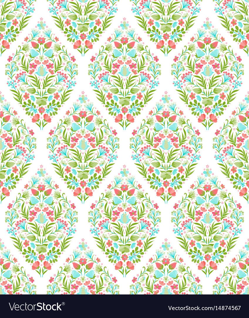 Boho flower pattern Royalty Free Vector Image - VectorStock