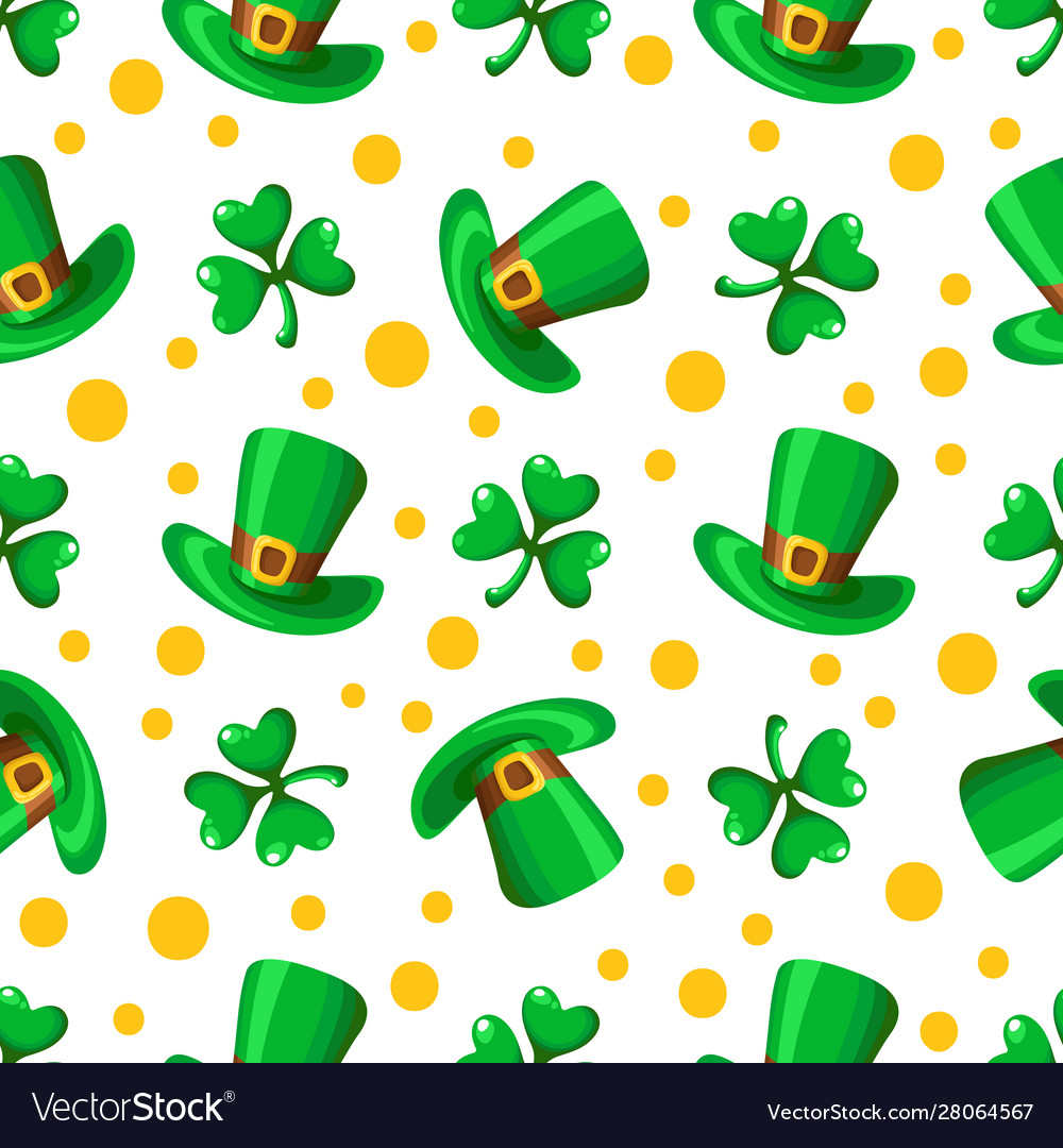 Saint patrick day seamless pattern Royalty Free Vector Image
