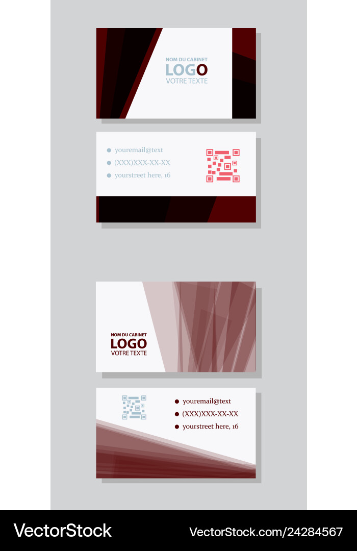 Simple business card with logo or icon Royalty Free Vector