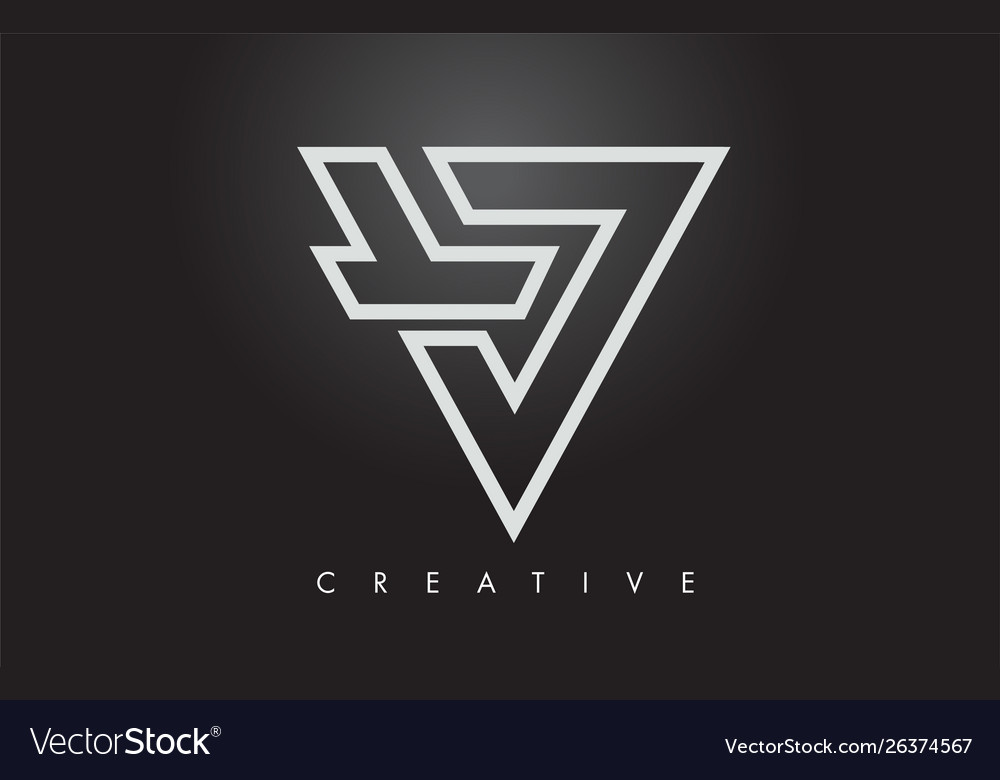 V letter monogram design logo icon Royalty Free Vector Image