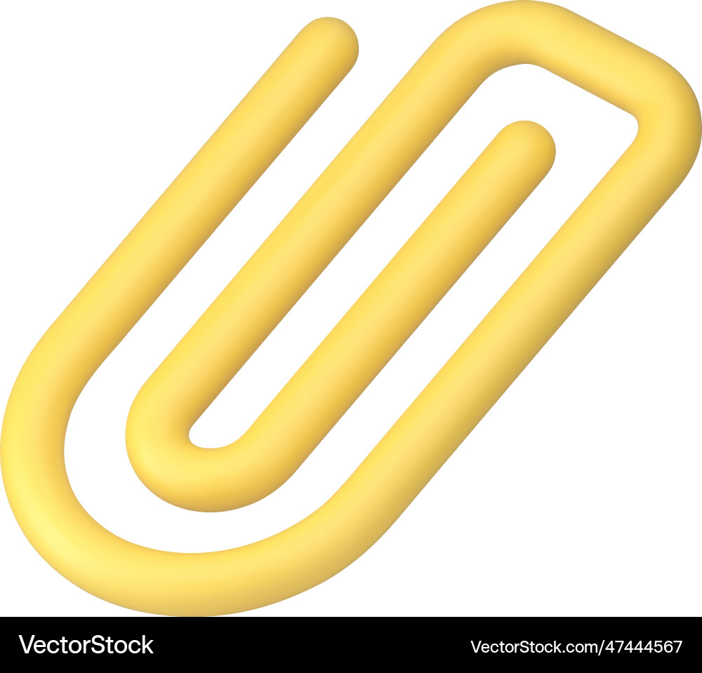 Yellow clip metallic holder for paper and document
