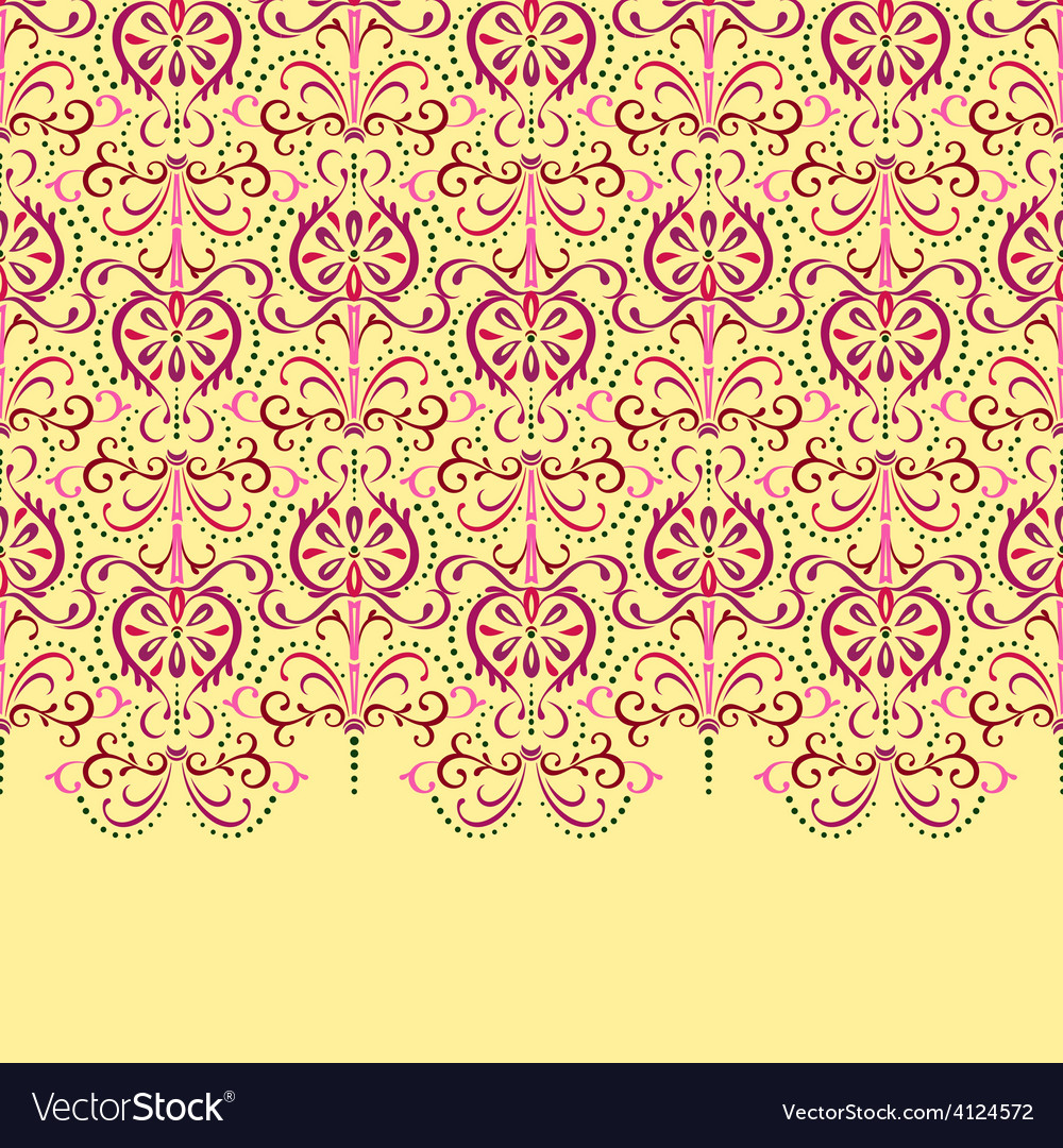 Background eastern floral Royalty Free Vector Image