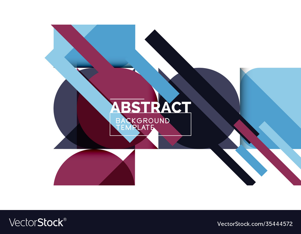 Clean minimal geometric abstract background Vector Image