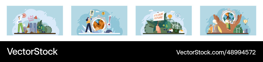Climate change save the planet environmental Vector Image