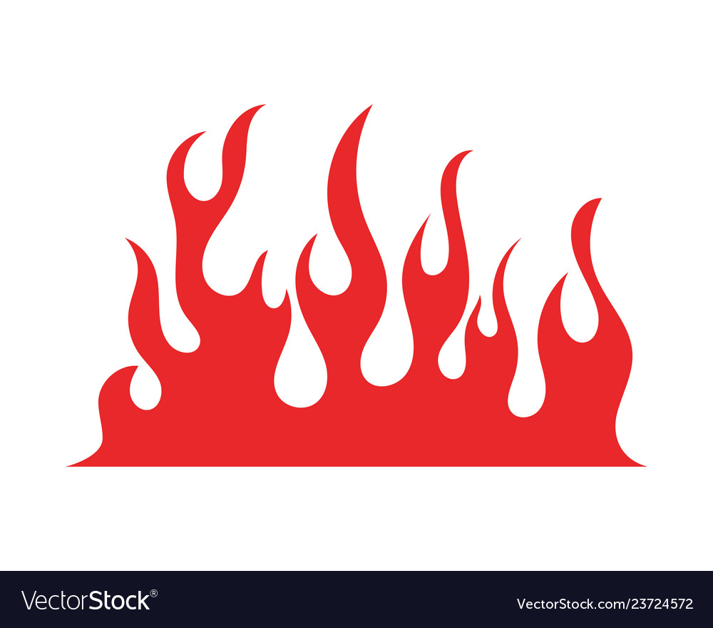 Fire flame Royalty Free Vector Image - VectorStock