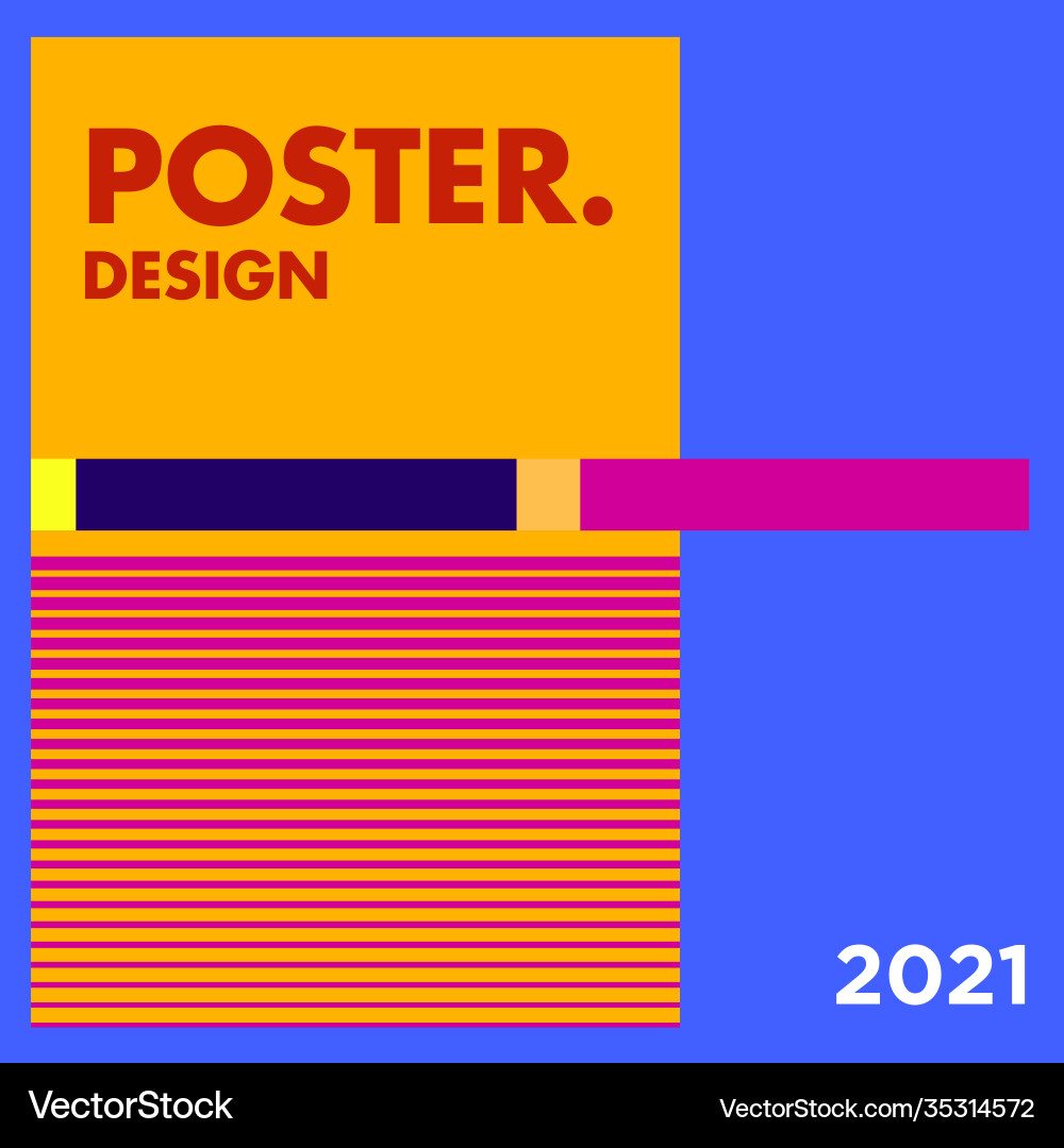 Geometric colorful pattern for poster and banner Vector Image