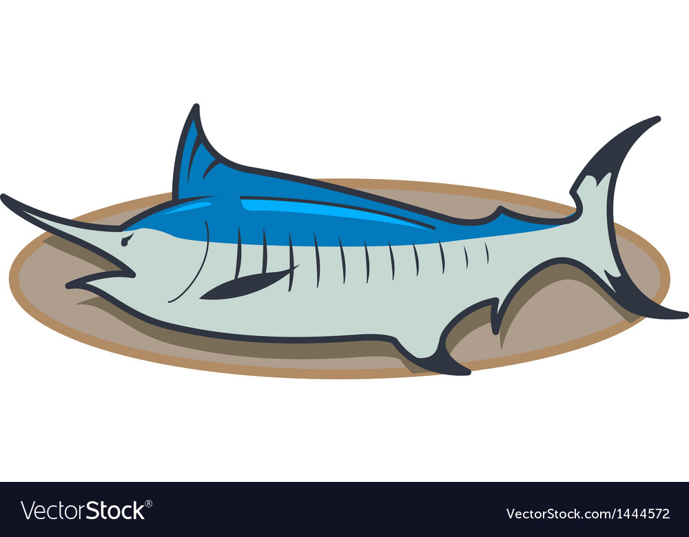 Mounted marlin Royalty Free Vector Image - VectorStock