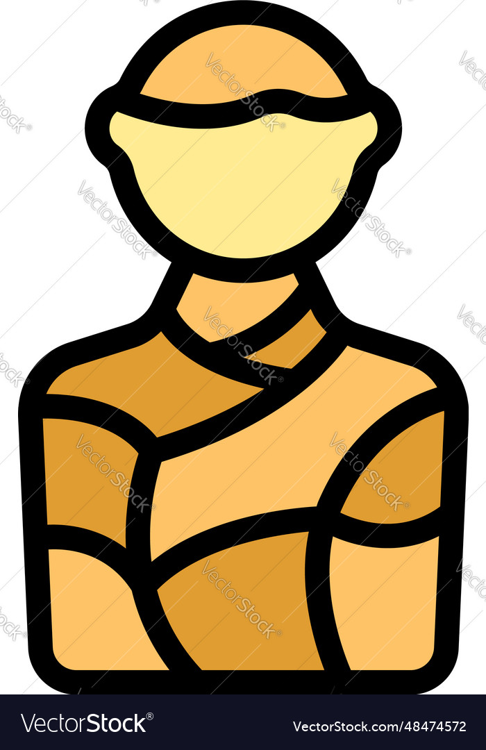 Statue icon flat Royalty Free Vector Image - VectorStock