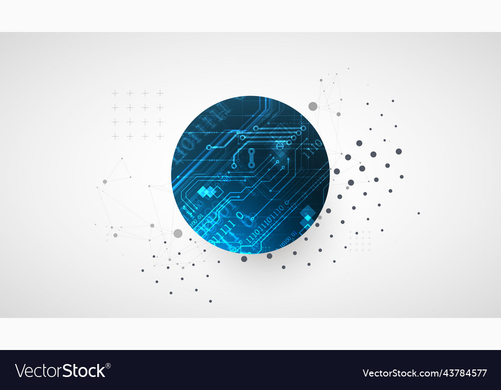 Abstract technology background communication Vector Image
