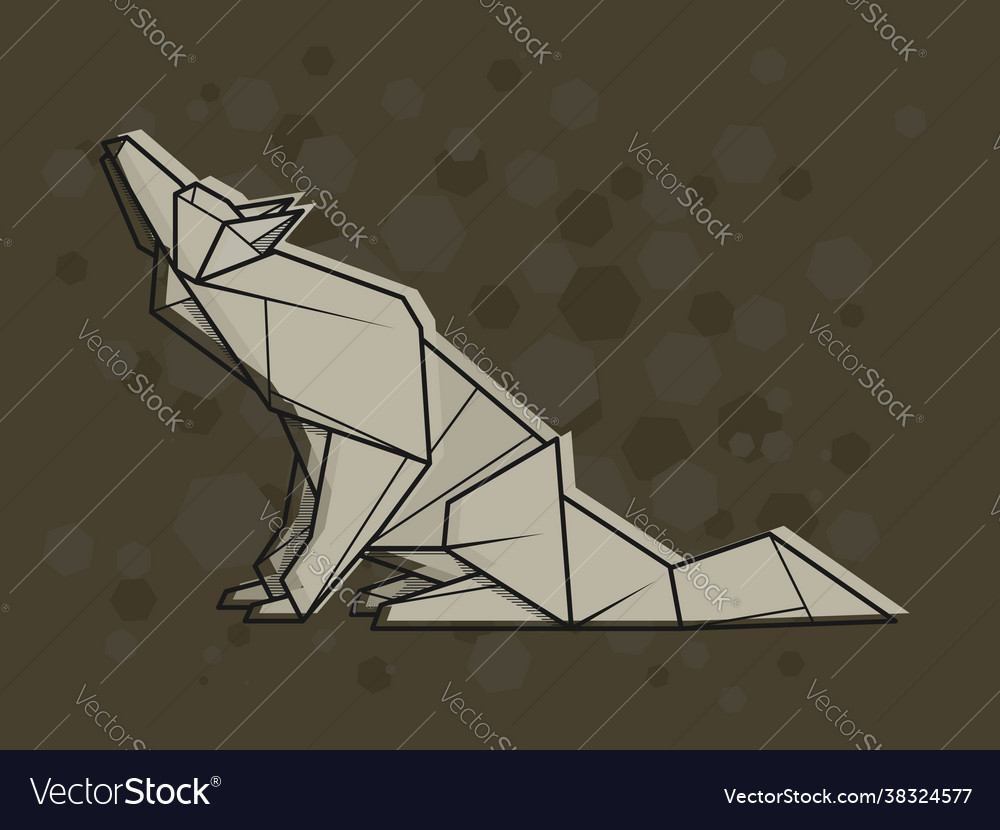 Abstract wolf Royalty Free Vector Image - VectorStock