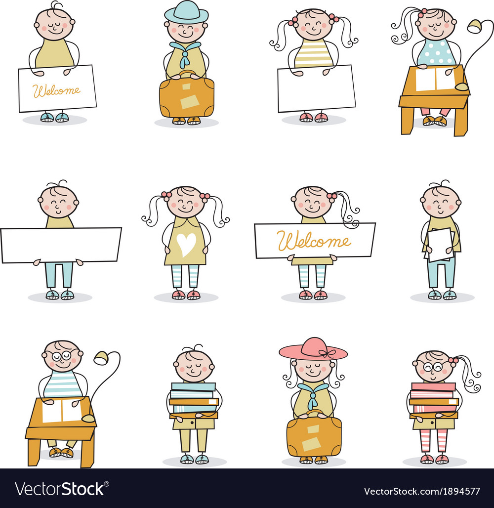 Children Royalty Free Vector Image - VectorStock