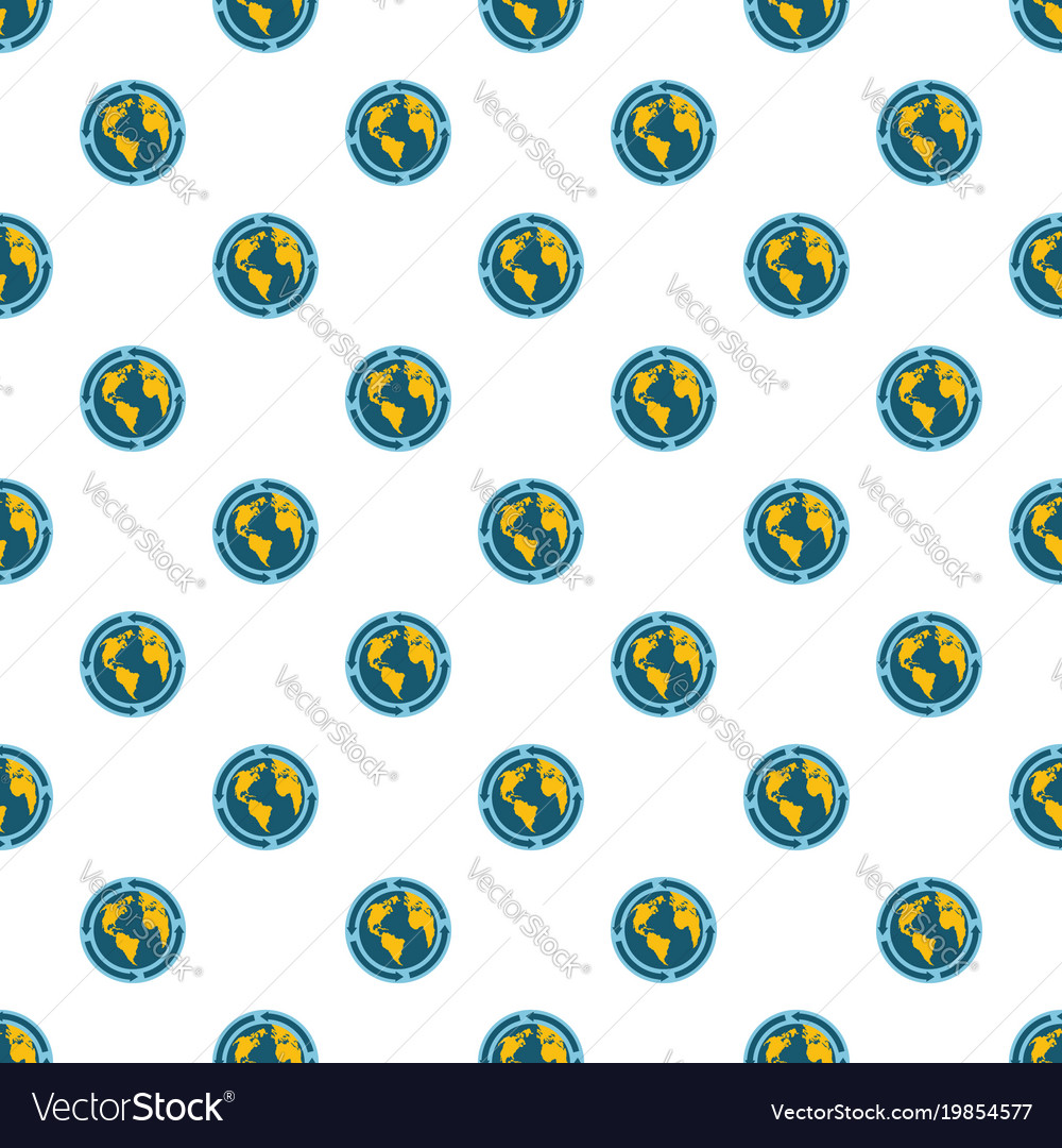 Earth pattern seamless Royalty Free Vector Image