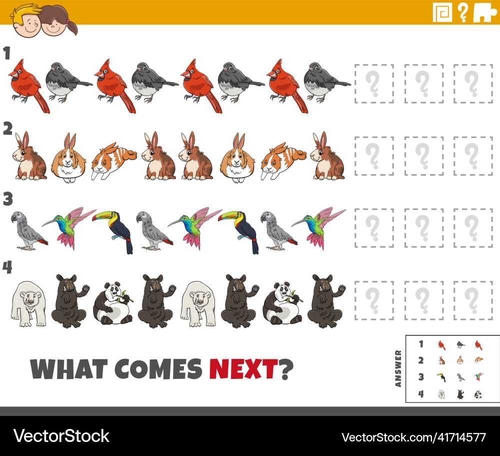 Educational pattern task for children Royalty Free Vector