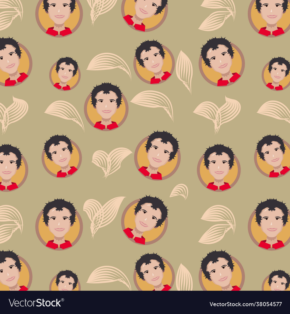 Man pattern Royalty Free Vector Image - VectorStock