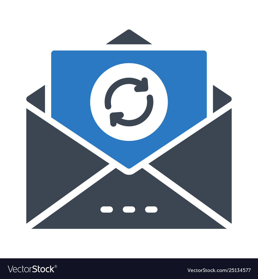 Refresh email Royalty Free Vector Image - VectorStock