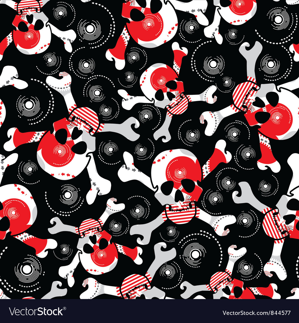 Skulls background Royalty Free Vector Image - VectorStock