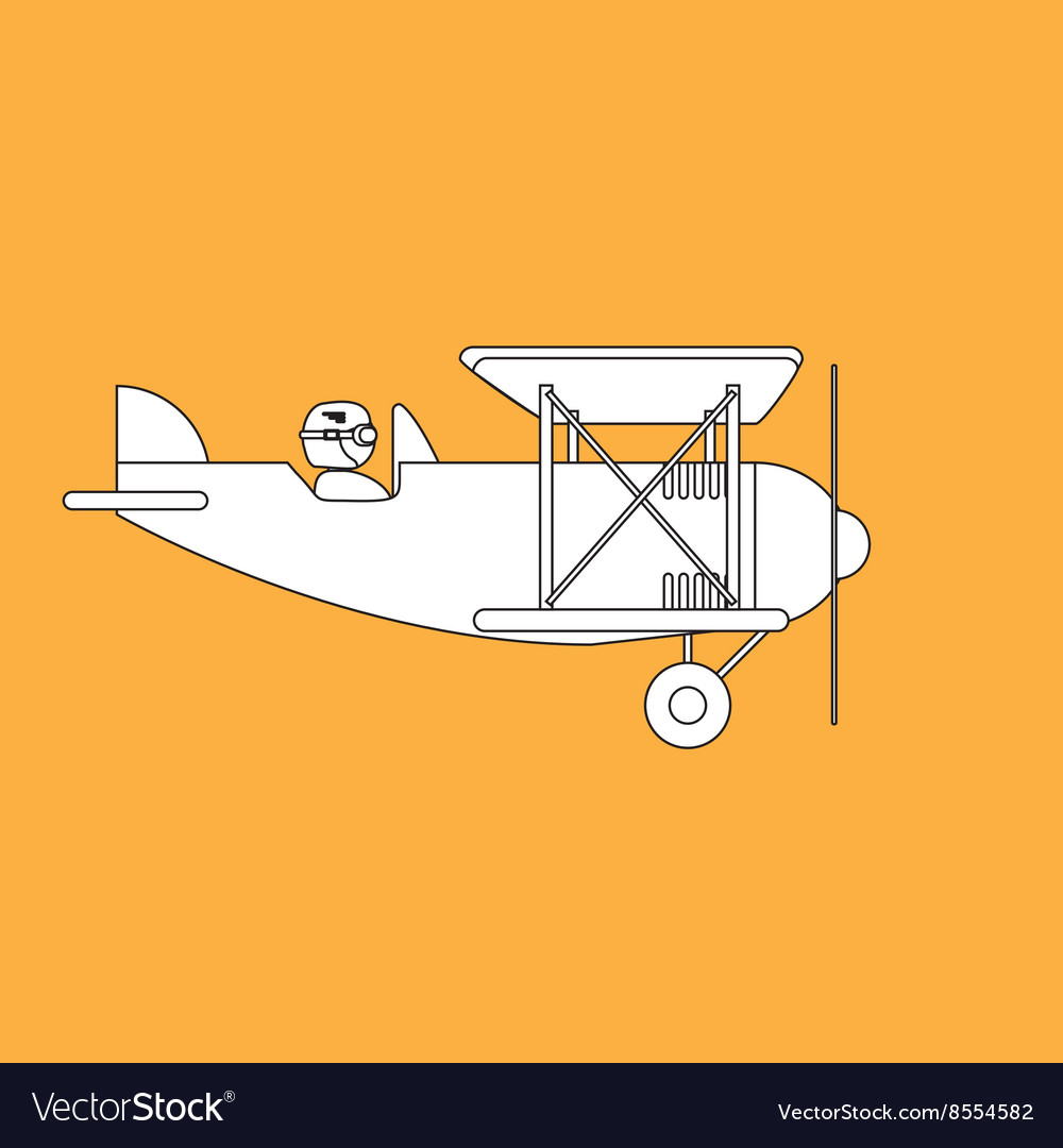 Airplane design editable Royalty Free Vector Image