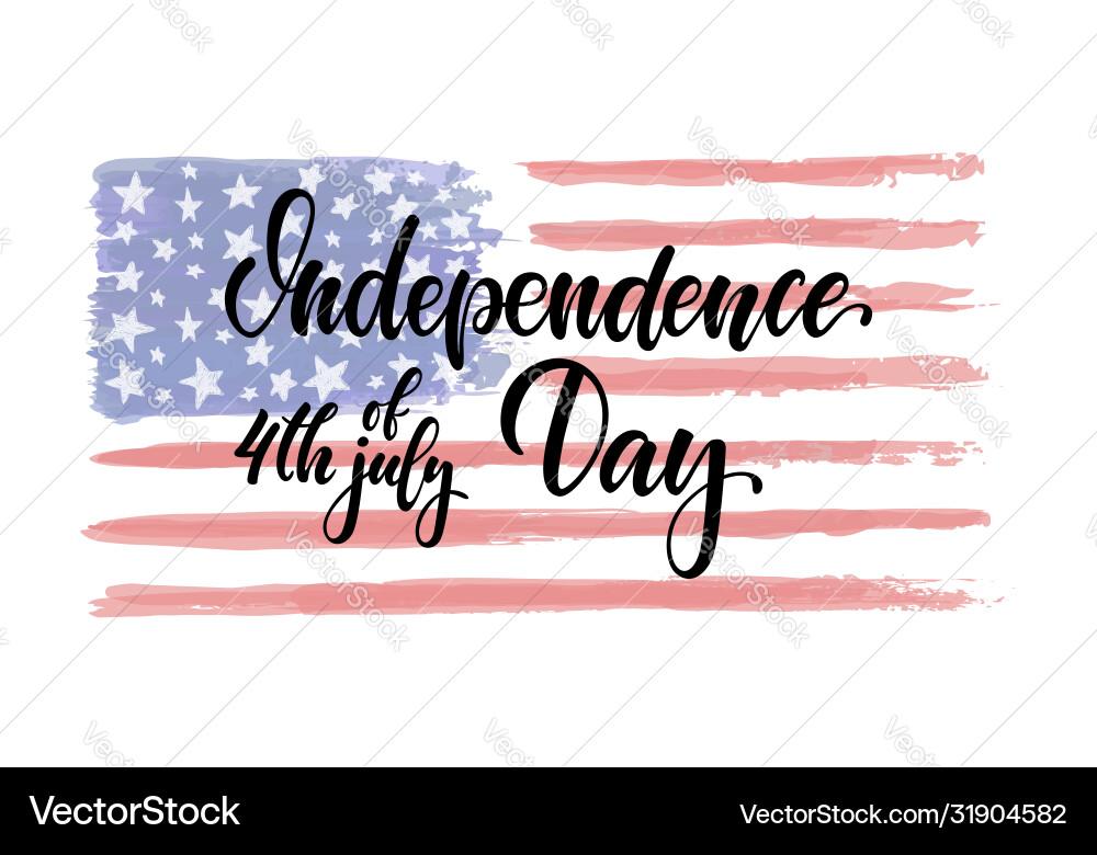 Happy independence day card american Royalty Free Vector