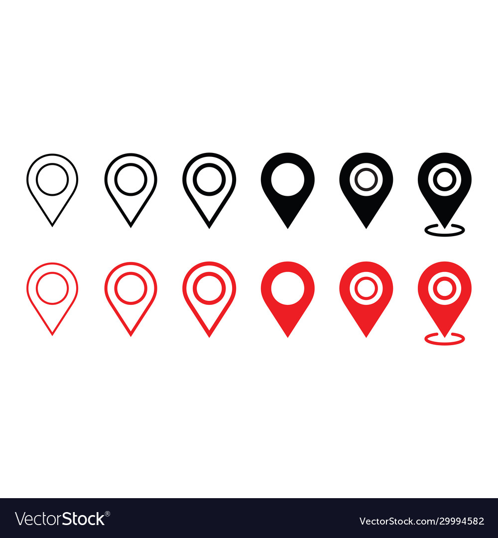 Map pin location pointer Royalty Free Vector Image