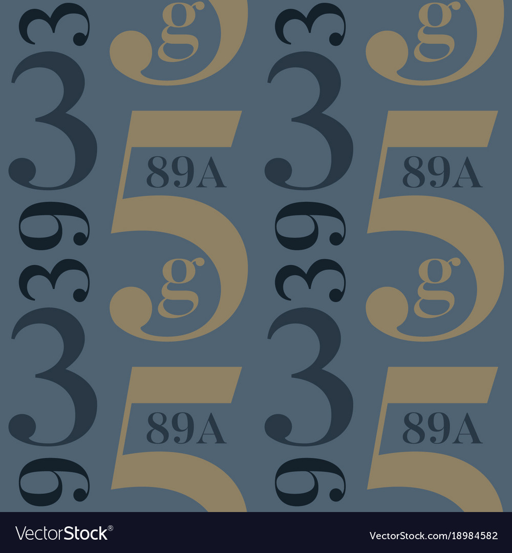 Simple typographic pattern Royalty Free Vector Image