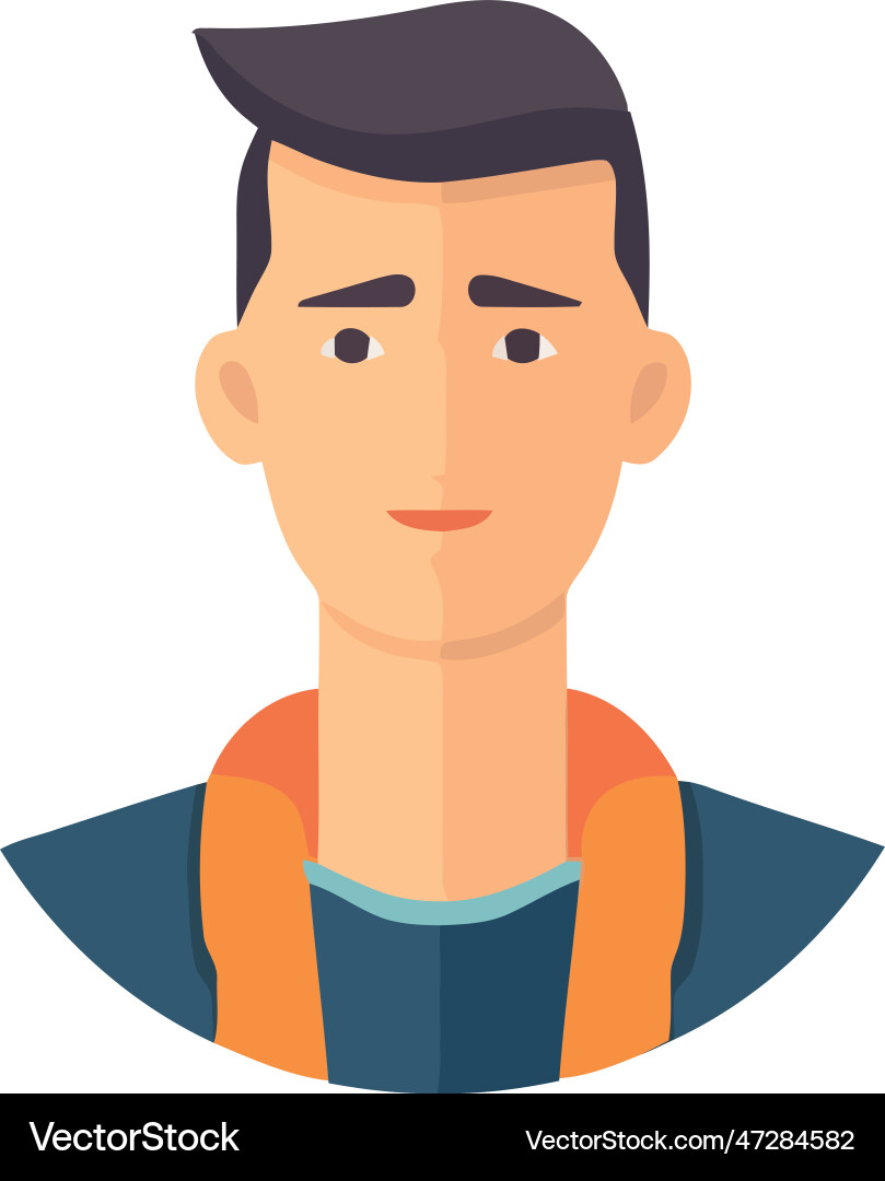 Smiling man avatar symbolizes success Royalty Free Vector