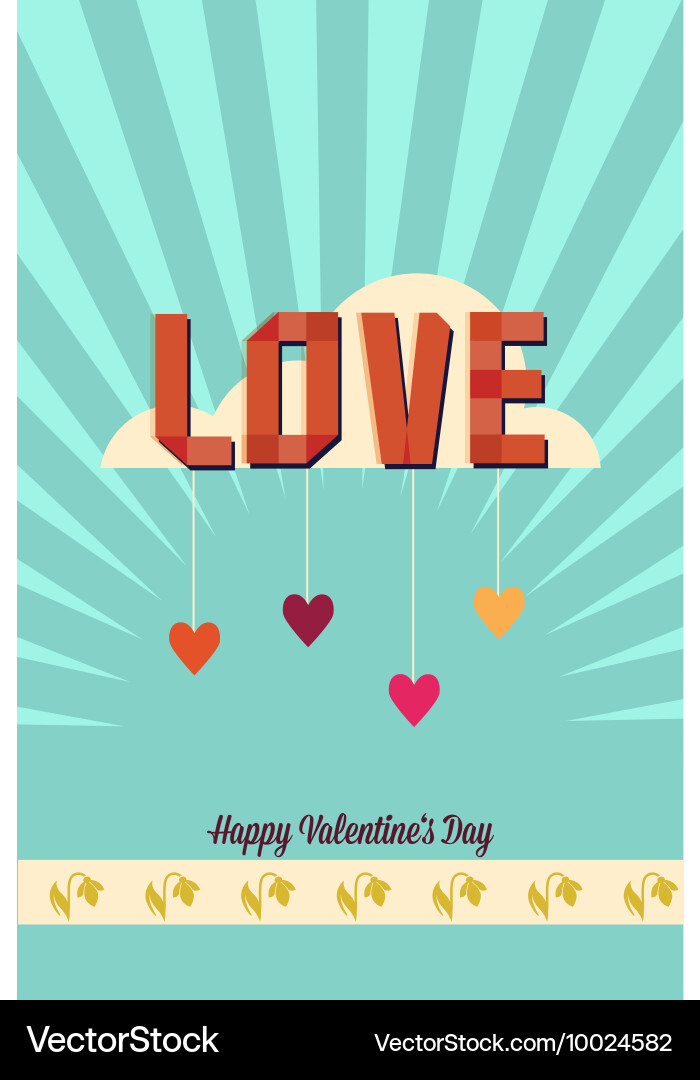 With cloud heart Royalty Free Vector Image - VectorStock