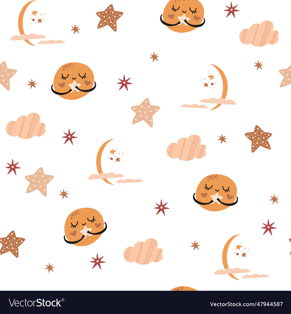 0752 sleep pattern Royalty Free Vector Image - VectorStock