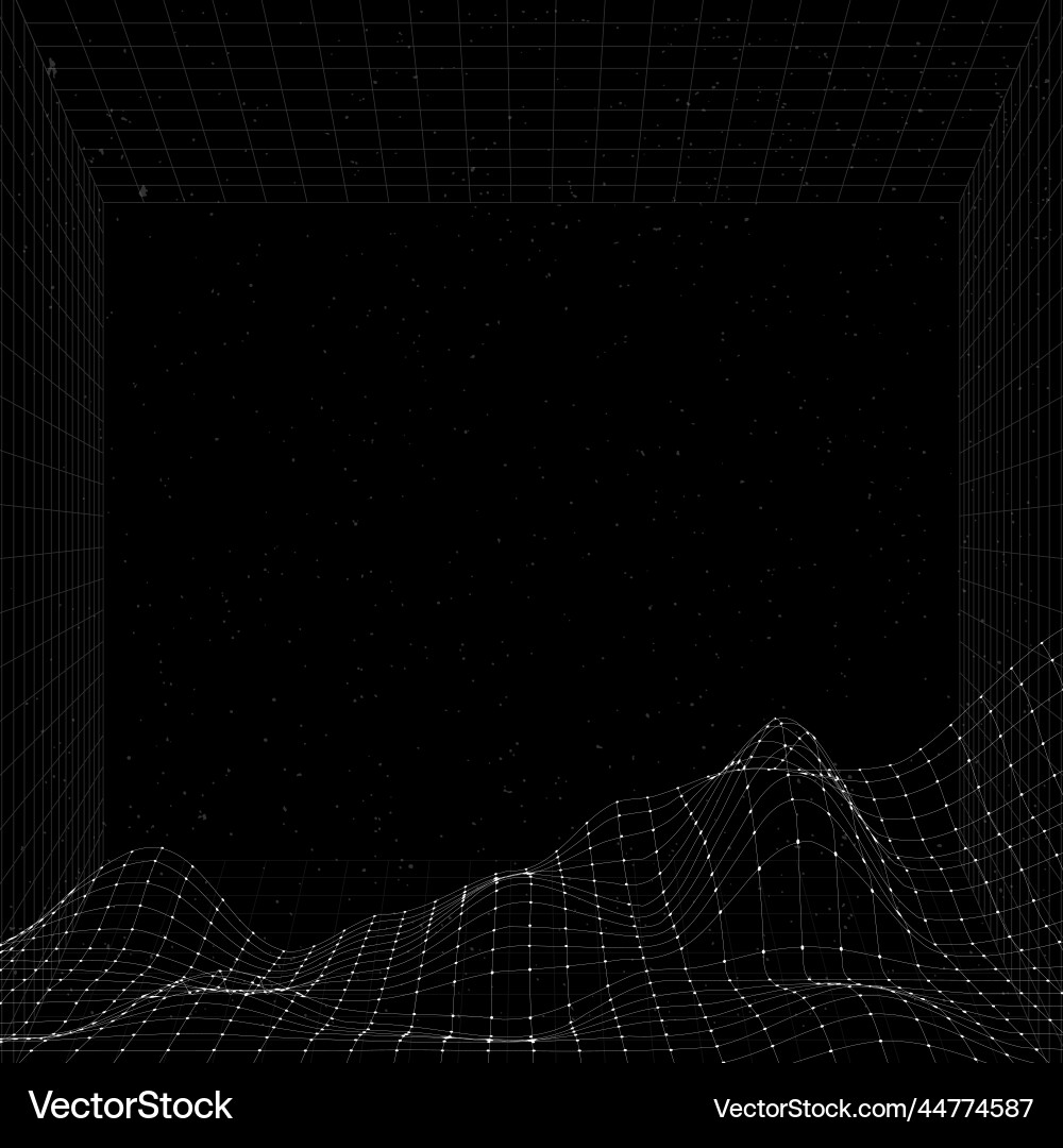 3d abstract wave pattern background Royalty Free Vector