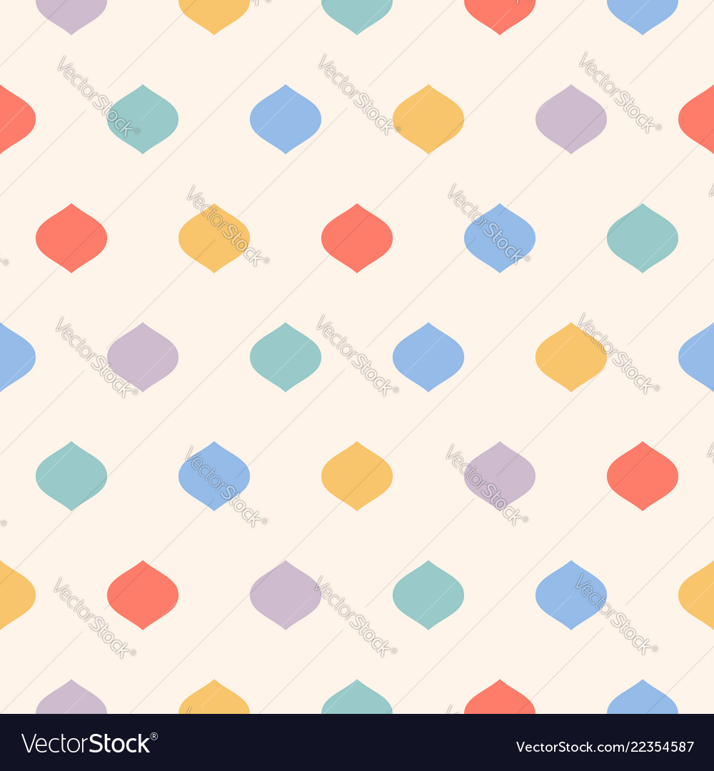 Cute colorful polka dot seamless pattern funky Vector Image